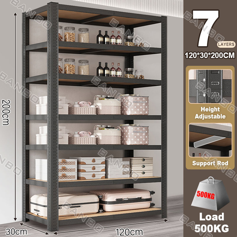 5/4/3 Layers Large Capacity Steel kitchen Shelf Saving Space Storage ...