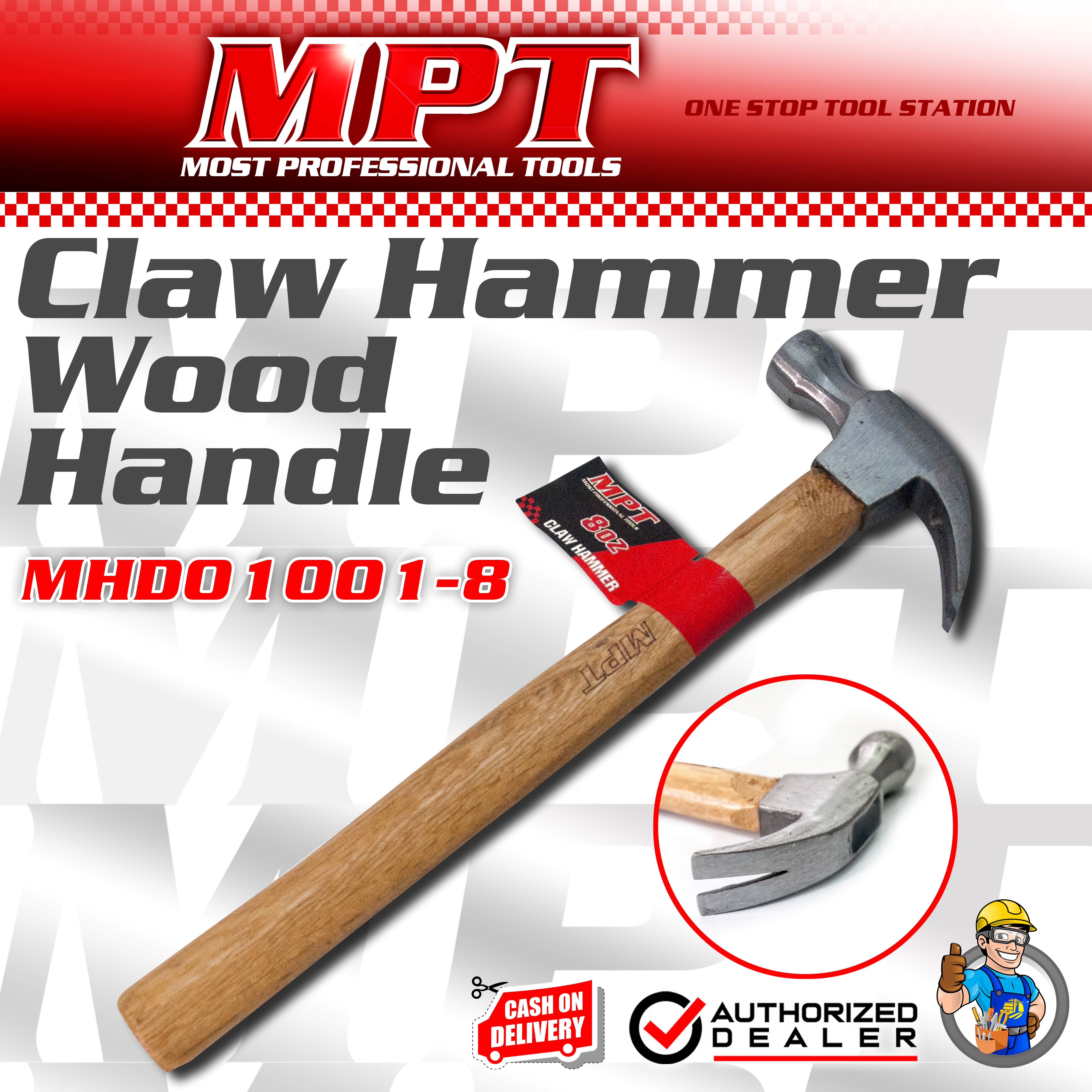 MPT 8oz Claw Hammer Wood Handle (MHD01001-8) LIGHTHOUSE ENTERPRISE ...
