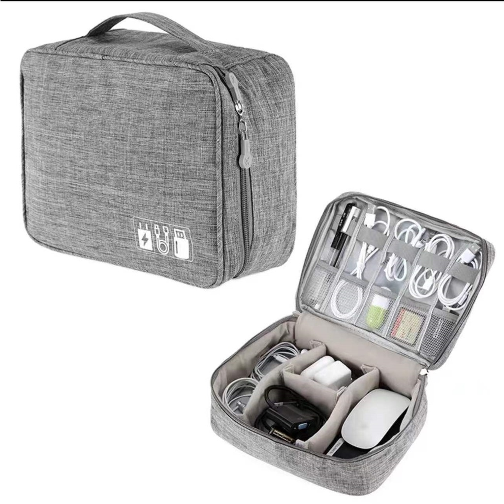 Travel Gadget Storage Bag Waterproof Electronic Powerbank Cable ...