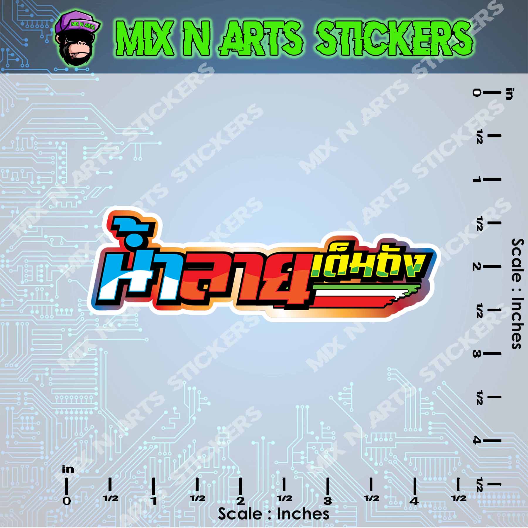 Thai Decals 4 Laminated Vinyl Sticker SOLD PER PIECE | Lazada PH