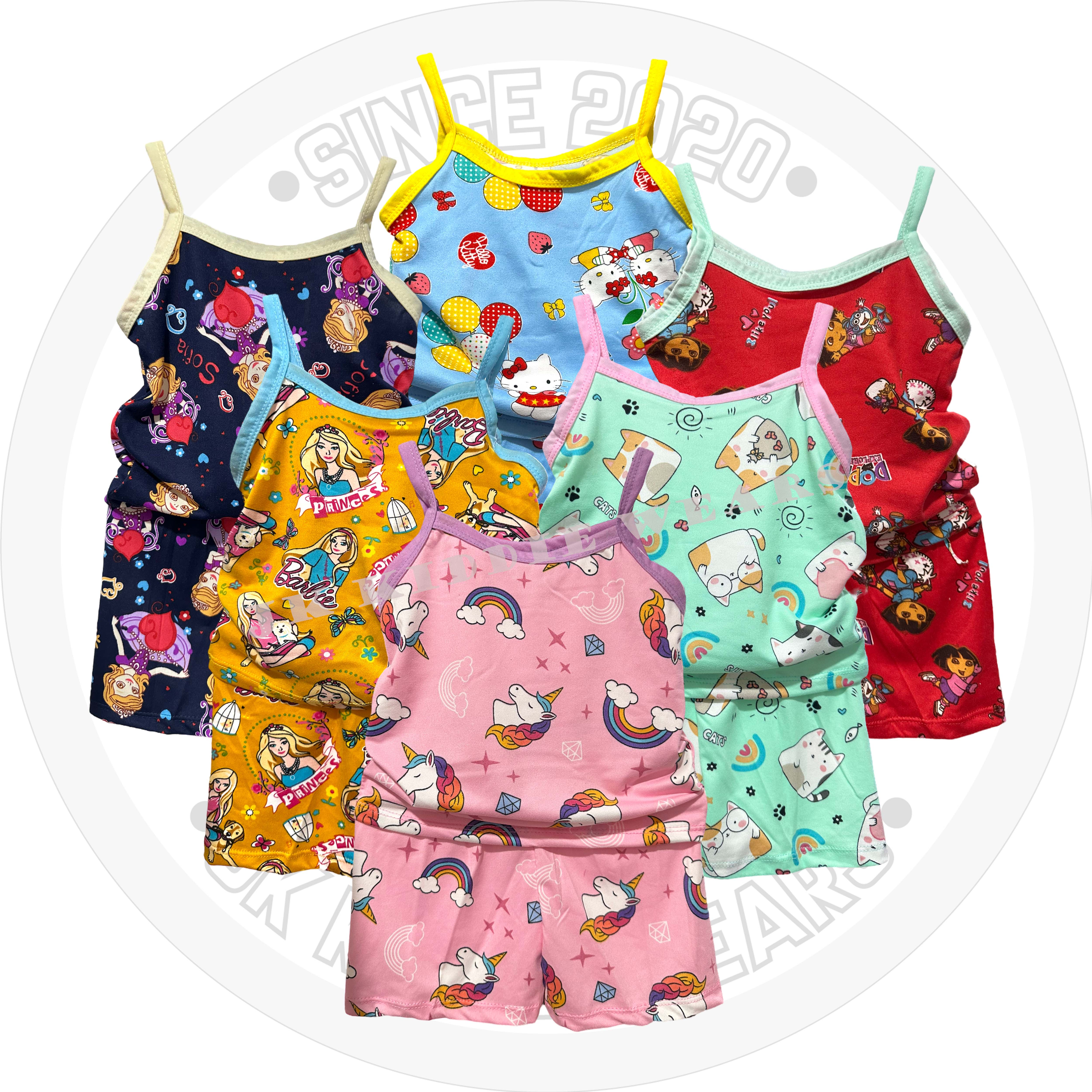 10Pcs/ 5Pairs ASSORTED Terno Spag/Sando Short fit to Girls 0-12 months ...