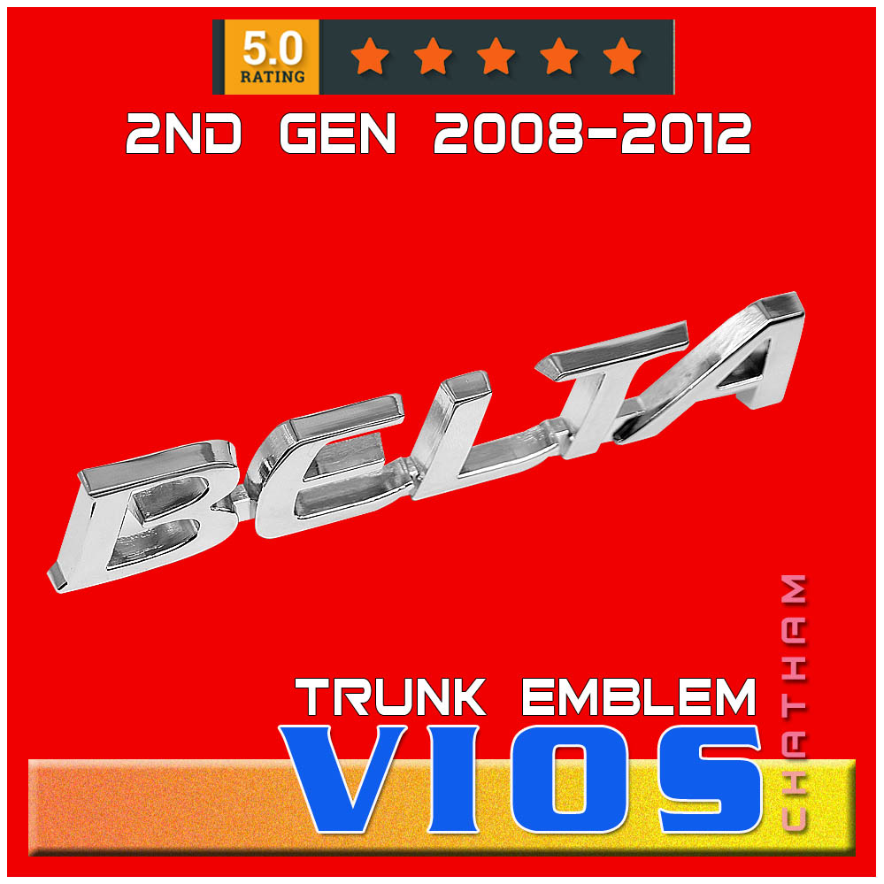 Trunk Belta Emblem for Toyota Vios 2008 - 2012 (Gen 2) Also Available ...