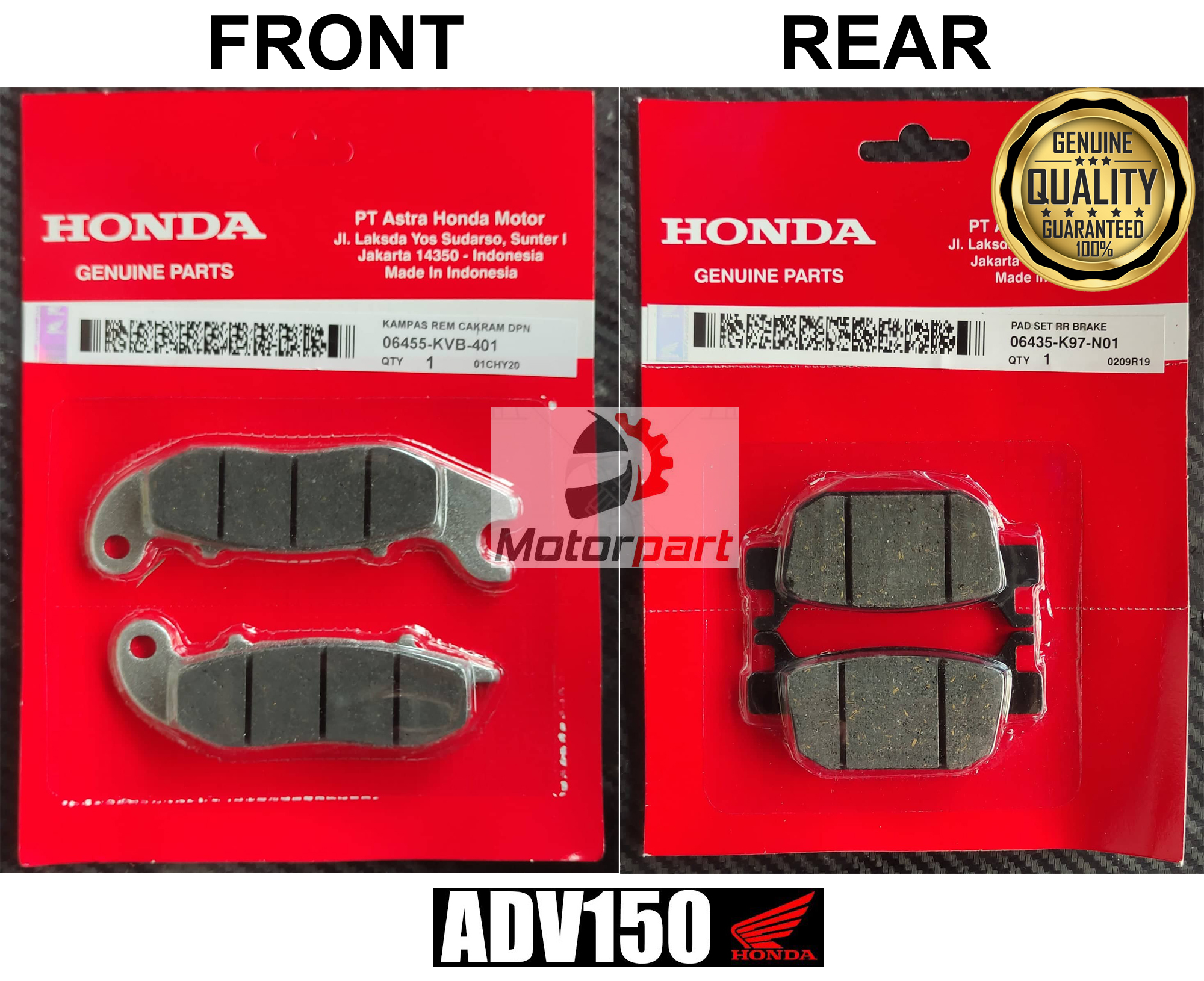 ADV BRAKE PAD SET 150 160 ABS PCX 160 ABS | Lazada PH