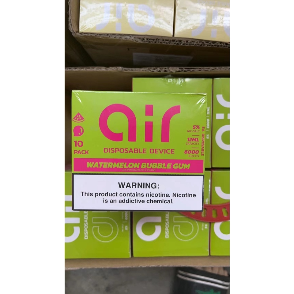 VAPER Air disposable pod 6000 puff rechargeable ae bar toha limited ...