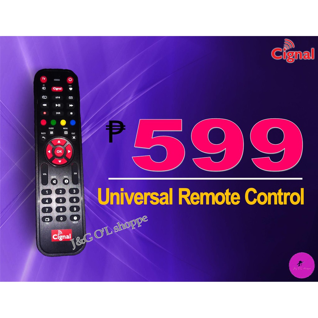 Universal Cignal Remote Control for Old Models of Cignal Boxes | Lazada PH