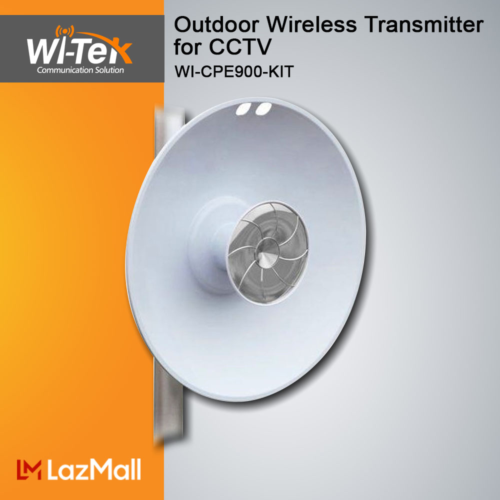 Wi-Tek WI-CPE900-KIT Outdoor Wireless Transmitter for CCTV | Outdoor ...