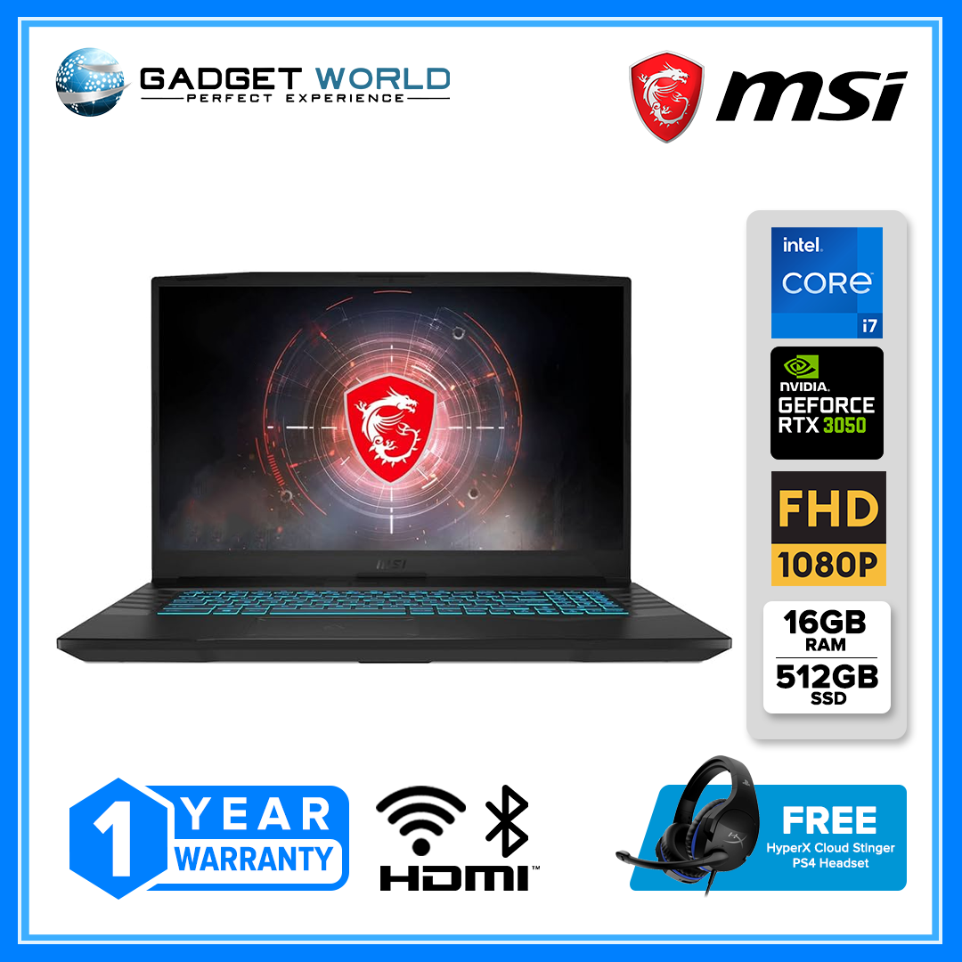 MSI CROSSHAIR 15.6” 144HZ GAMING LAPTOP INTEL CORE i7-11800H 16GB RAM ...