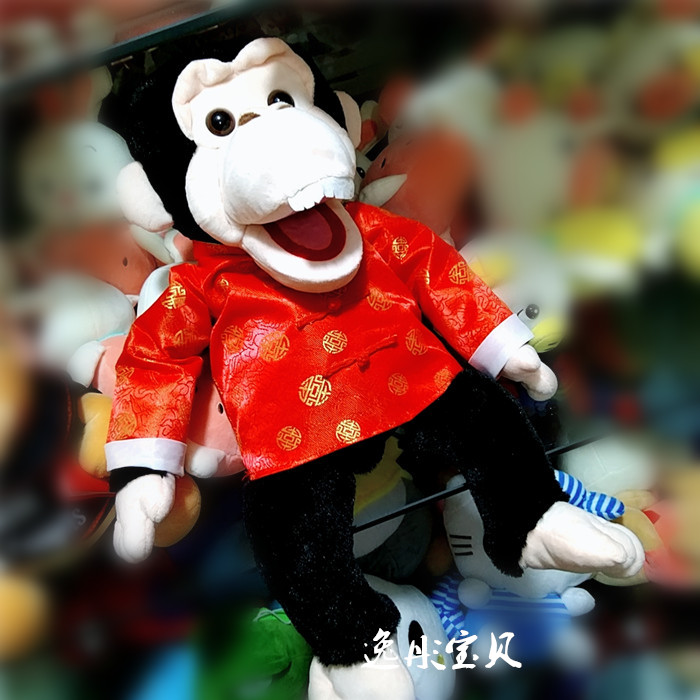 Sketch of Spring Festival Evening Cai Ming hand puppet with big mouth ...