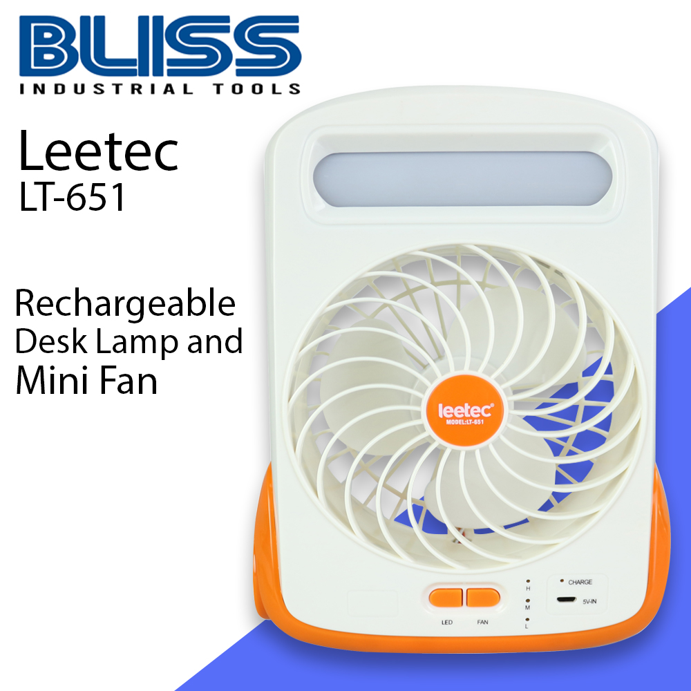 B.I.T. Leetec Lt-651 5 inch Rechargeable Desk Lamp/Flashlight and Mini ...