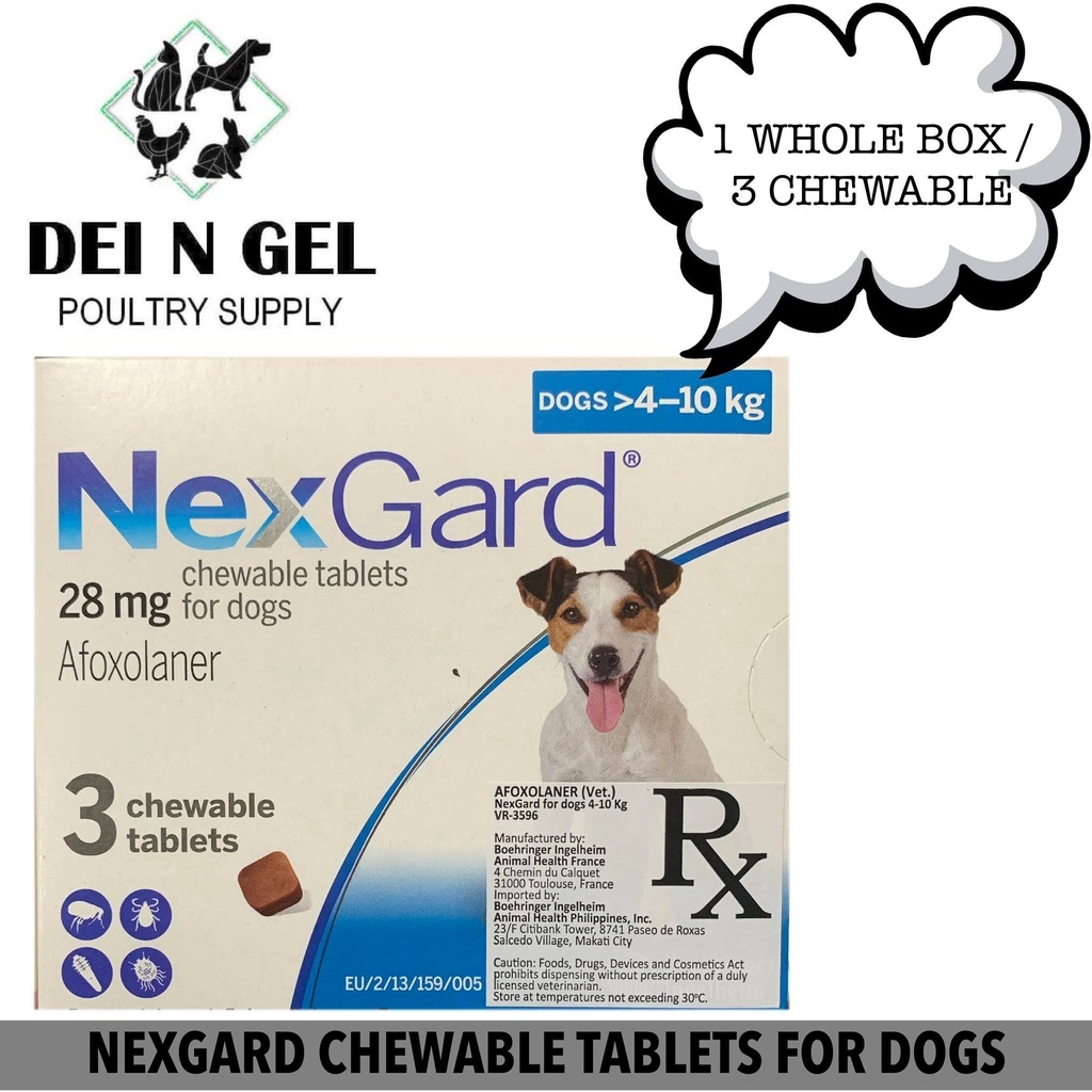 NEXGARD ANTI TICK FLEA ANTI GALIS FOR DOGS (CHOOSE SIZE QUANTITY ...