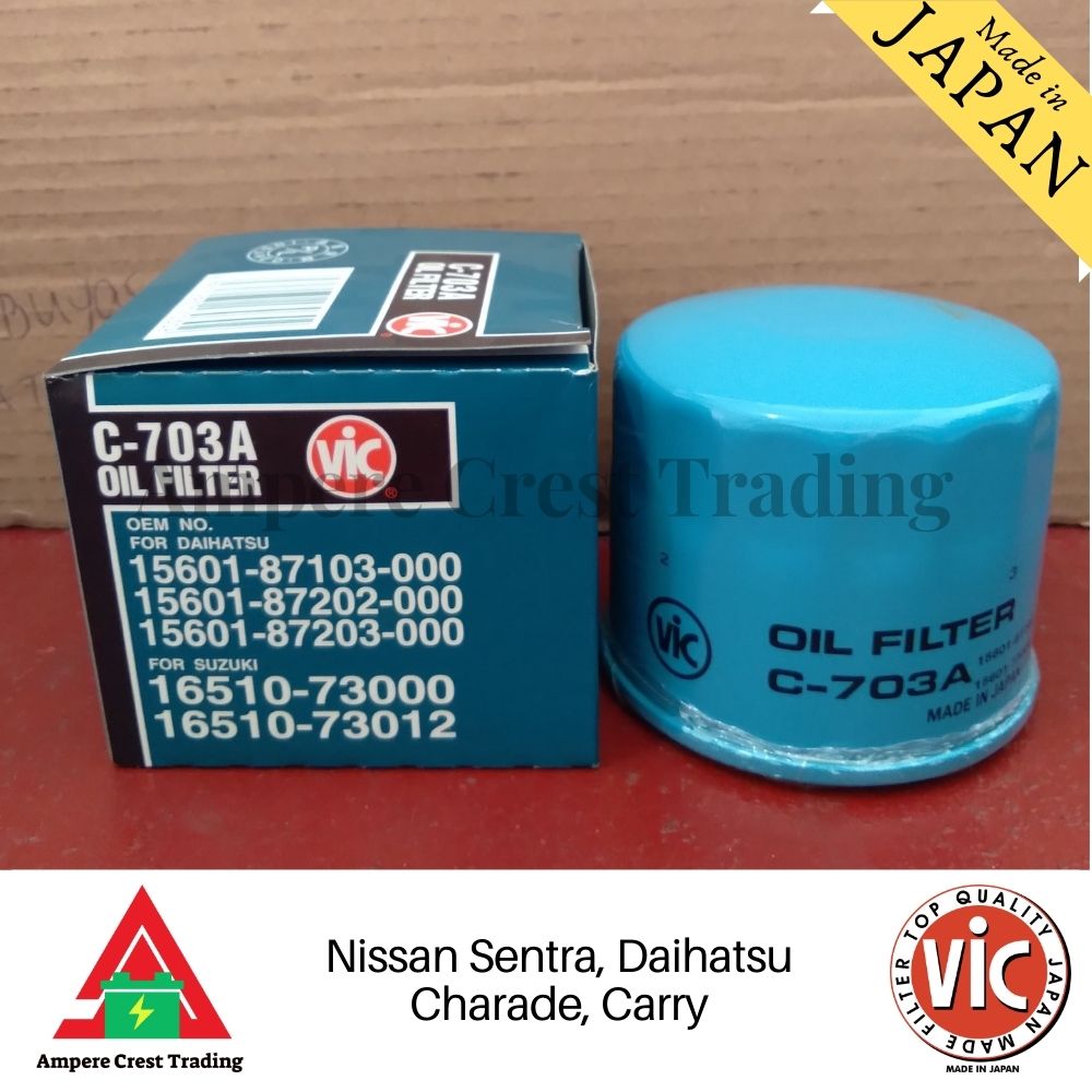 Vic Oil Filter C-703A for Daihatsu Charade, Suzuki Carry | Lazada PH