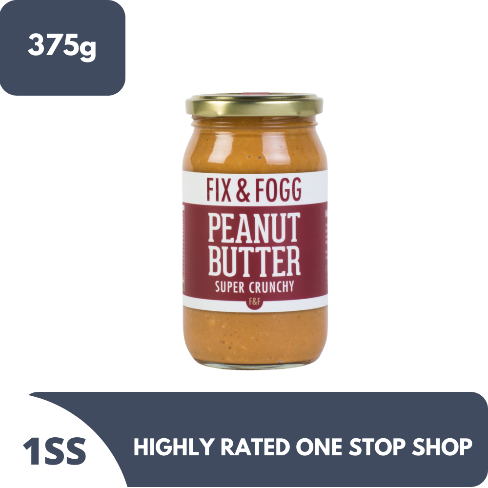 Fix & Fogg Peanut Butter Super Crunchy 375g | Lazada PH