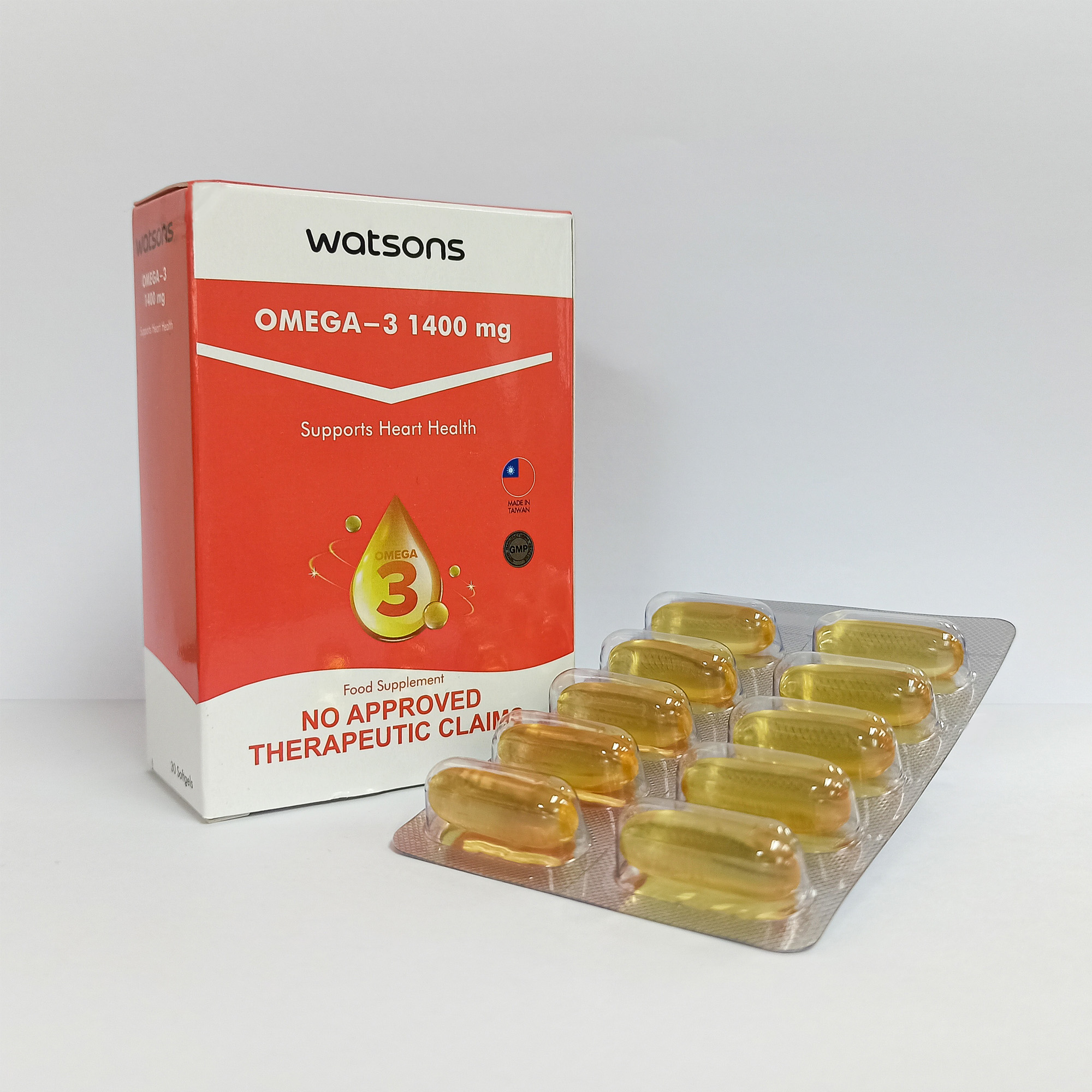 OMEGA 3 CAP WATSONS 1400MG 30 Capsule (sold per piece) | Lazada PH