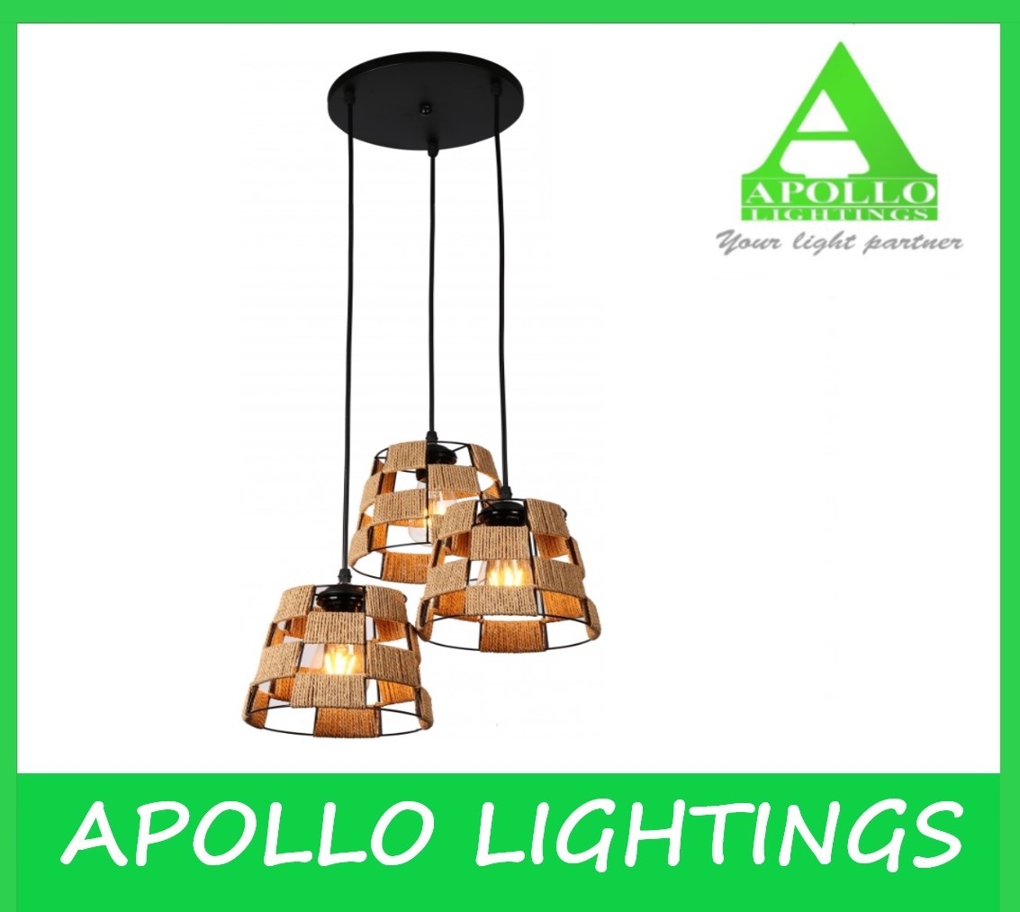APOLLO DROP LIGHTS 3 LIGHTS DL-1723-3 | Lazada PH