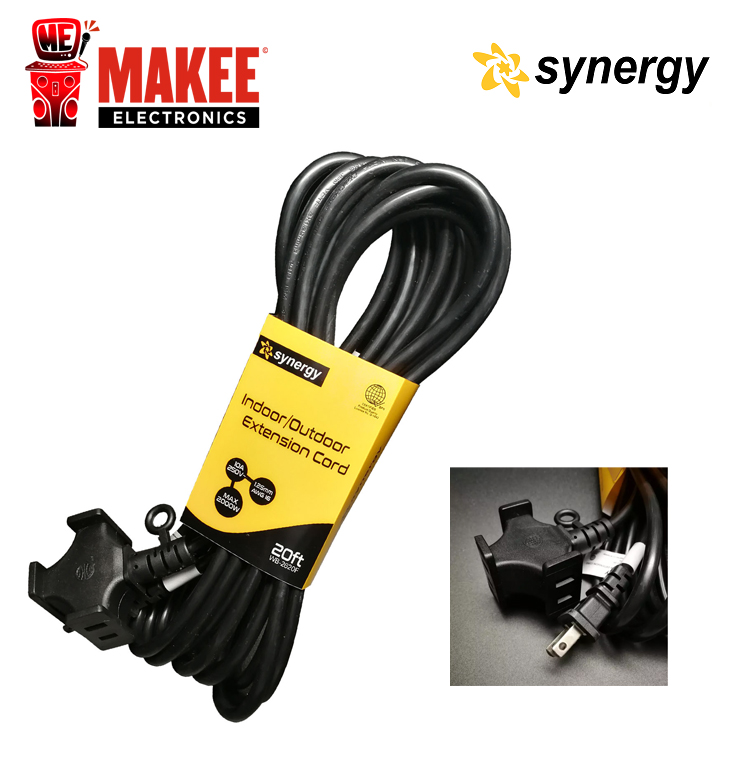 Synergy Indoor / Outdoor Extension Cord 20ft. (WB-2620F) | Lazada PH