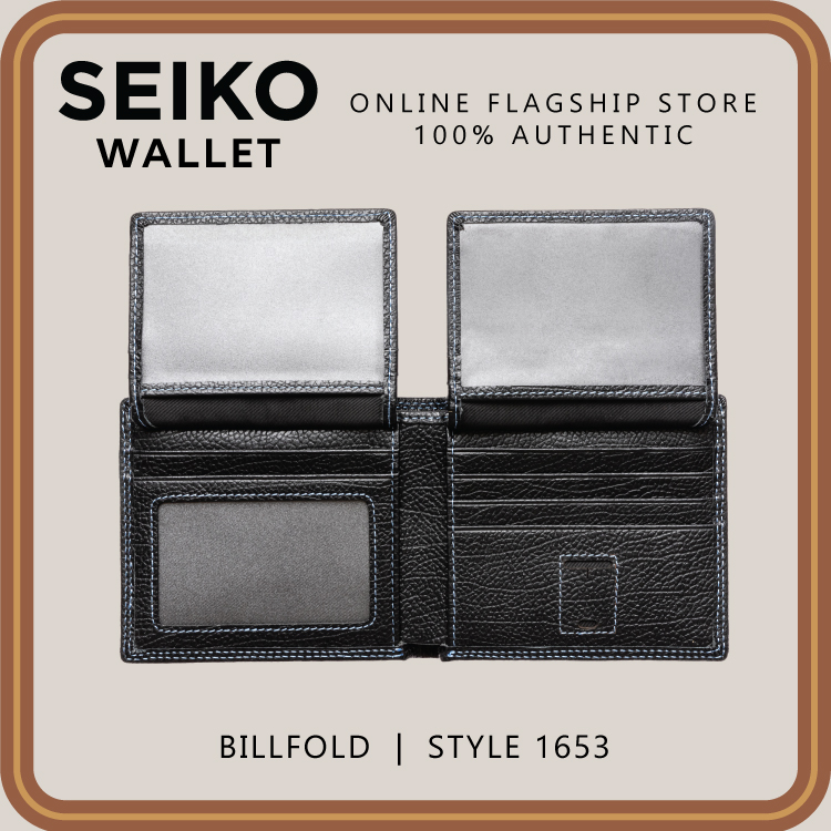 Seiko Wallet - Genuine Leather Billfold (Double Flap) - 1653 | Lazada PH