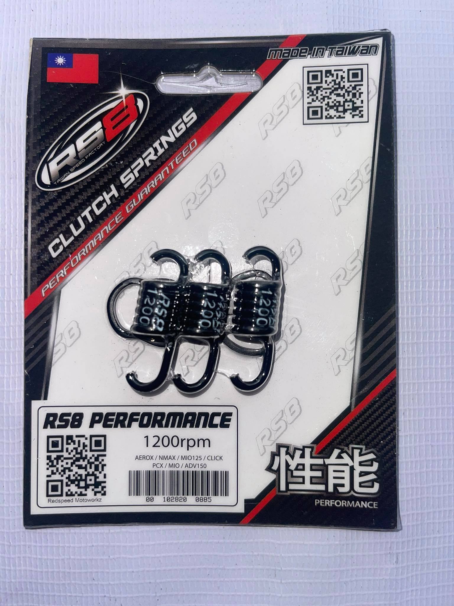 RS8 CLUTCH SPRING NMAX/AEROX/MIO/CLICK/PCX/ADV 1200RPM | Lazada PH