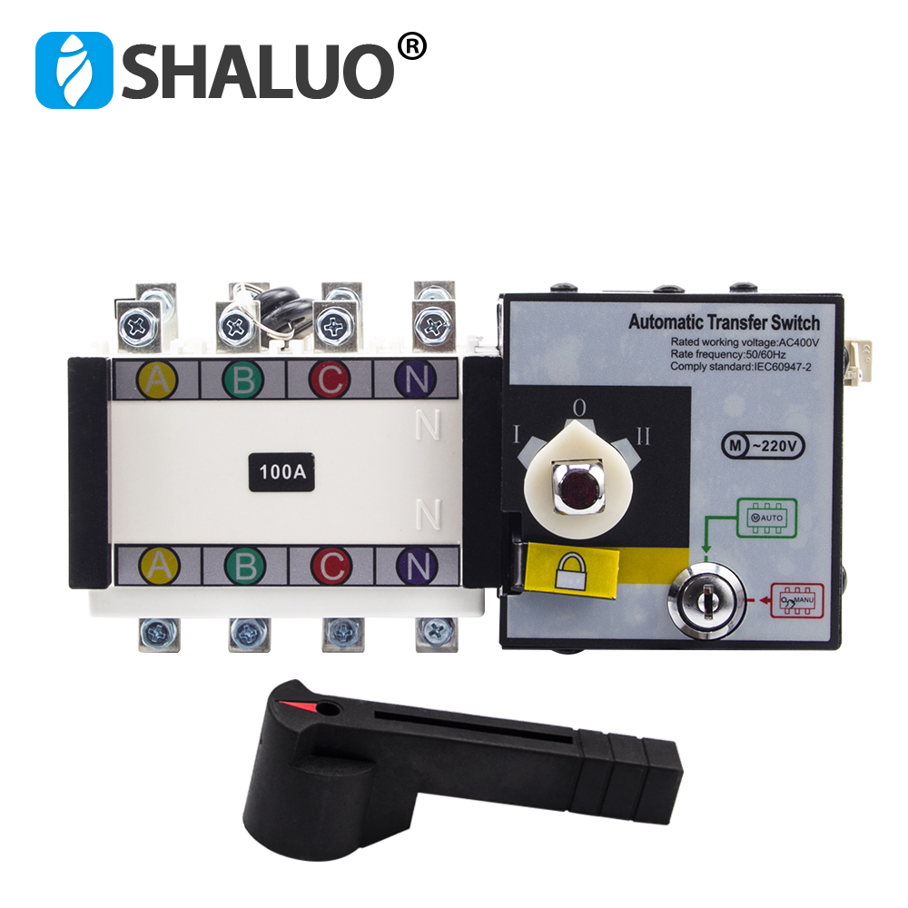 Factory Supply 4P 100A 100amp ATS Generator Dual Power Automatic ...