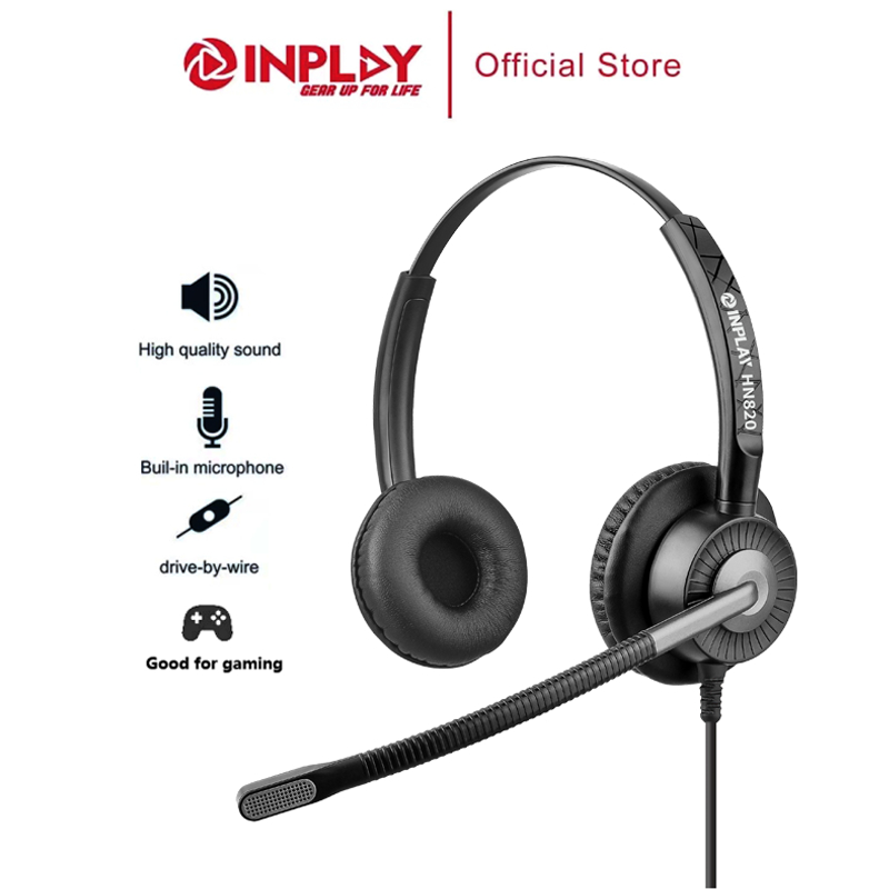 Inplay HN620 Headset Clear HD Sound Noise Cancelling Headphone For ...