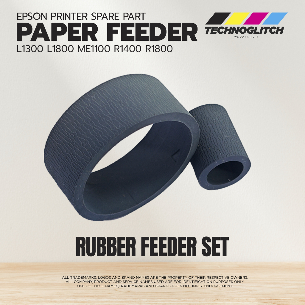 Paper feeder rubber for Epson L1300 L1800 T1100 1390 paper pickup ...