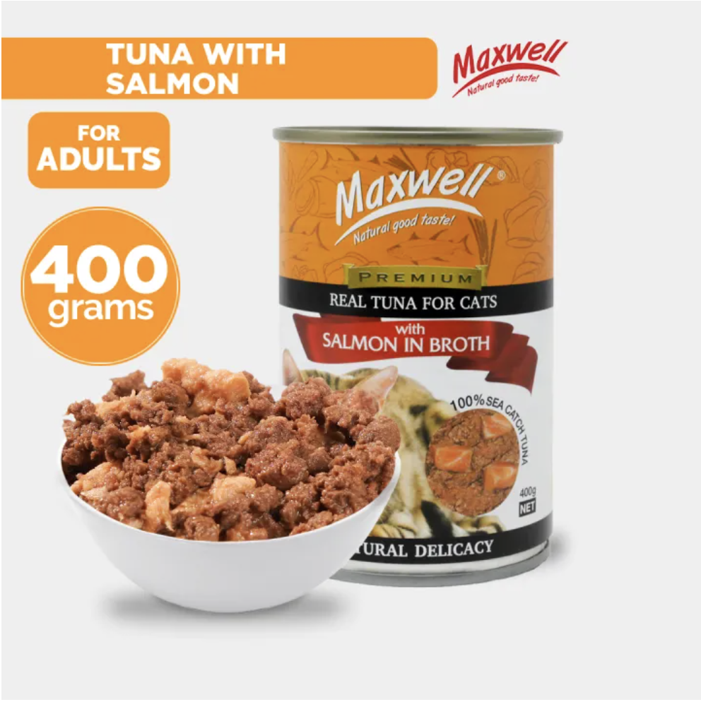 Maxwell Adult Cat Wet Food Can Tuna in Broth 400g collection | Lazada PH
