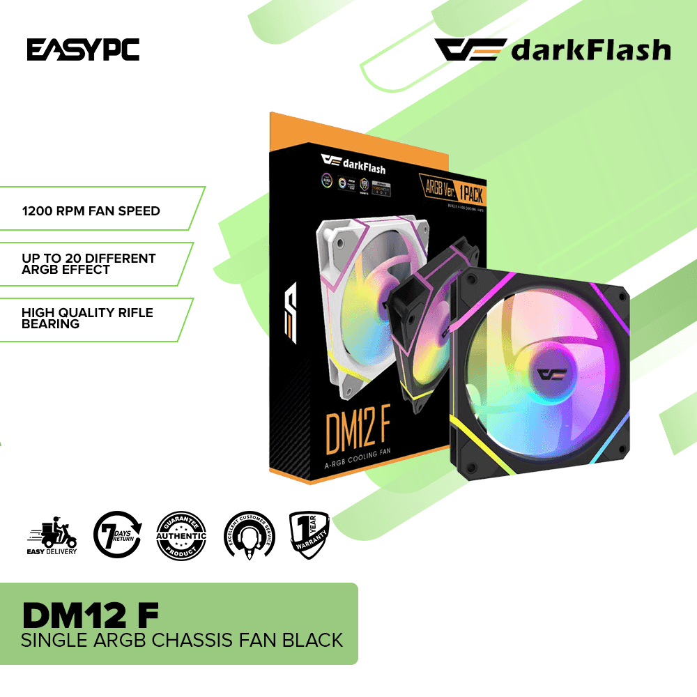 EasyPC | DarkFlash DM12 F 3in1 with Controller Remote / DM12 F Single ...