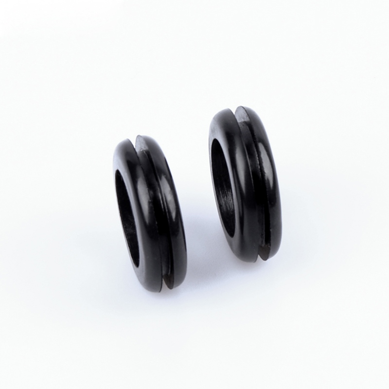 10/20p Rubber Plug With Hole Rubber Grommets Gasket Retaining Ring For ...