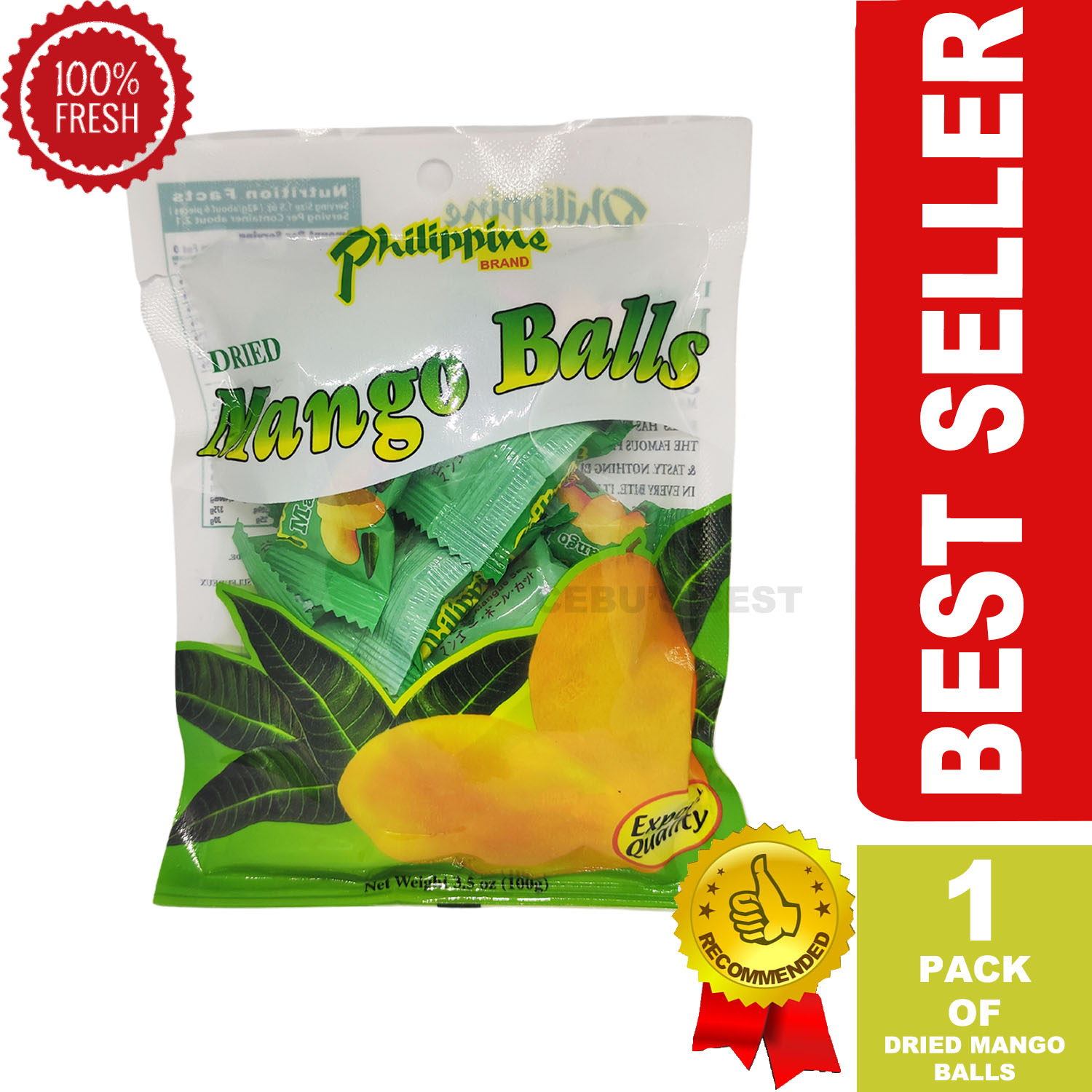 Mango Balls 1 pack 100 grams Cebu's Best Delicacies Pasalubong ...