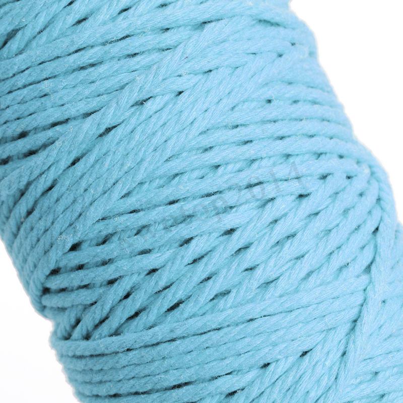 n57h 1 Roll Organic Macrame Cord Twisted 3mmx100m Braided String Cotton ...