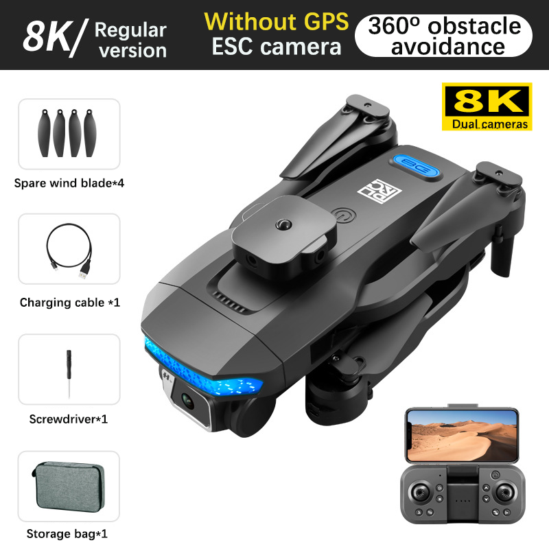 Two batteries D8 PRO mini drone with camera original brushless drone ...