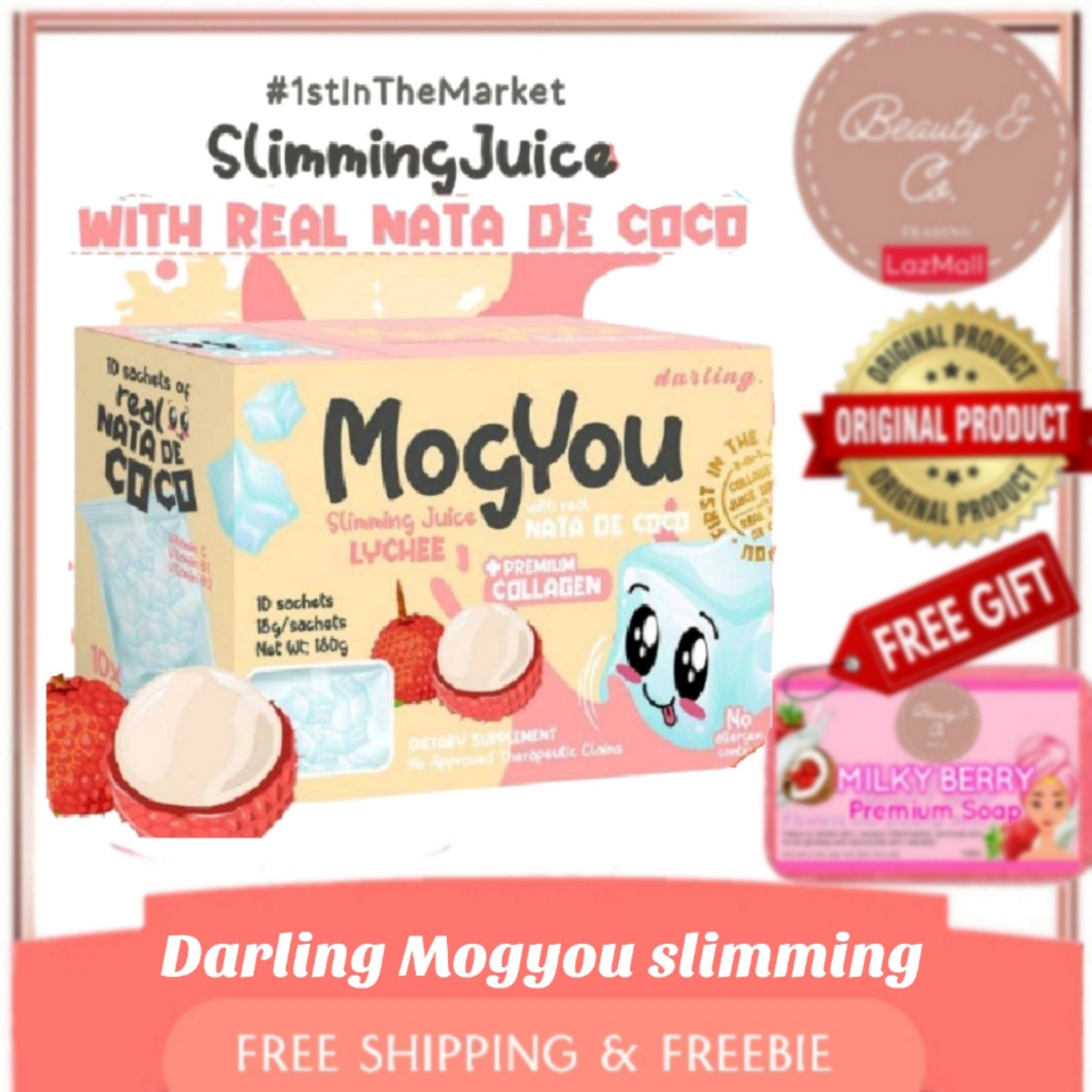 Darling Mogyou Slimming Juice Sachet with Real Nata De Coco [FREEBIE ...