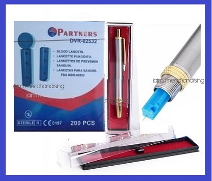Universal Lancing Device (Pricker) with 200 pcs Lancets for Health ...