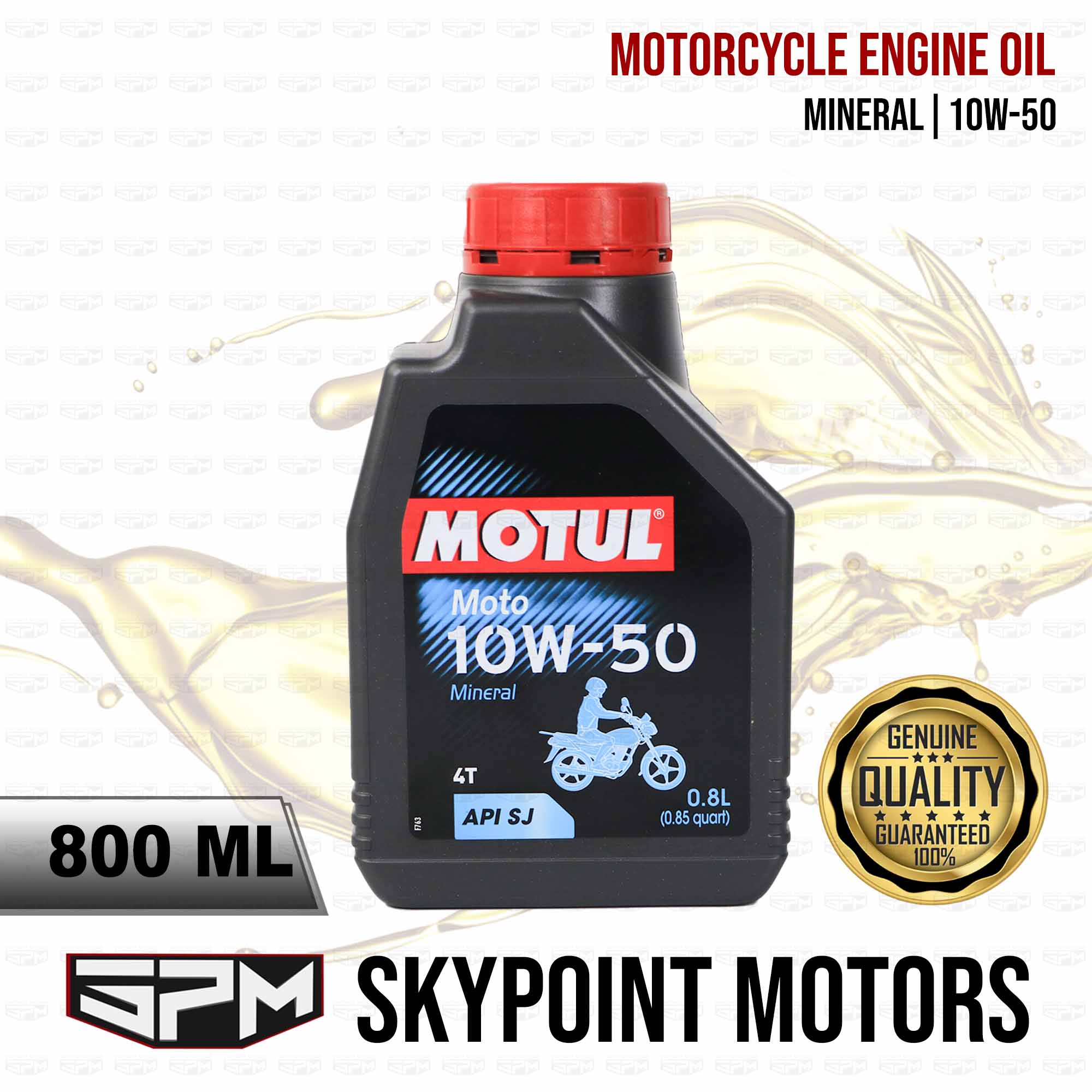 MOTUL MOTO - 10W-50 - MINERAL Engine Oil 800ML (9412-001) | Lazada PH
