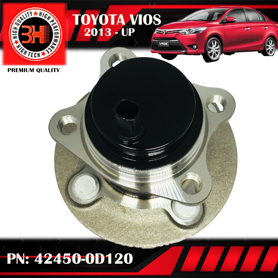 WHEEL HUB BEARING REAR WITH SENSOR 42450-0D120 3H for TOYOTA VIOS 2013 ...