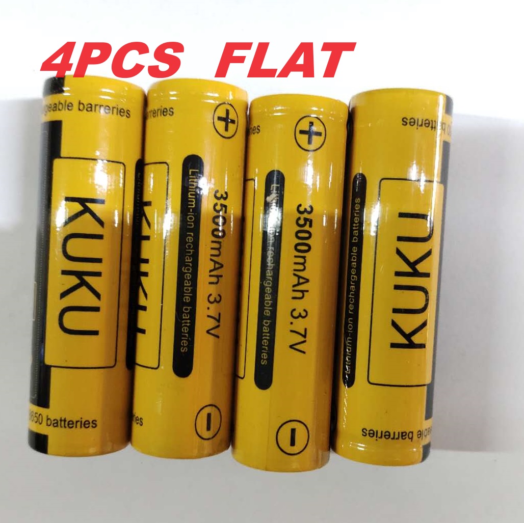 KUKU 18650 3.7v Battery Rechargeable Batteries for mini fan/wireless ...