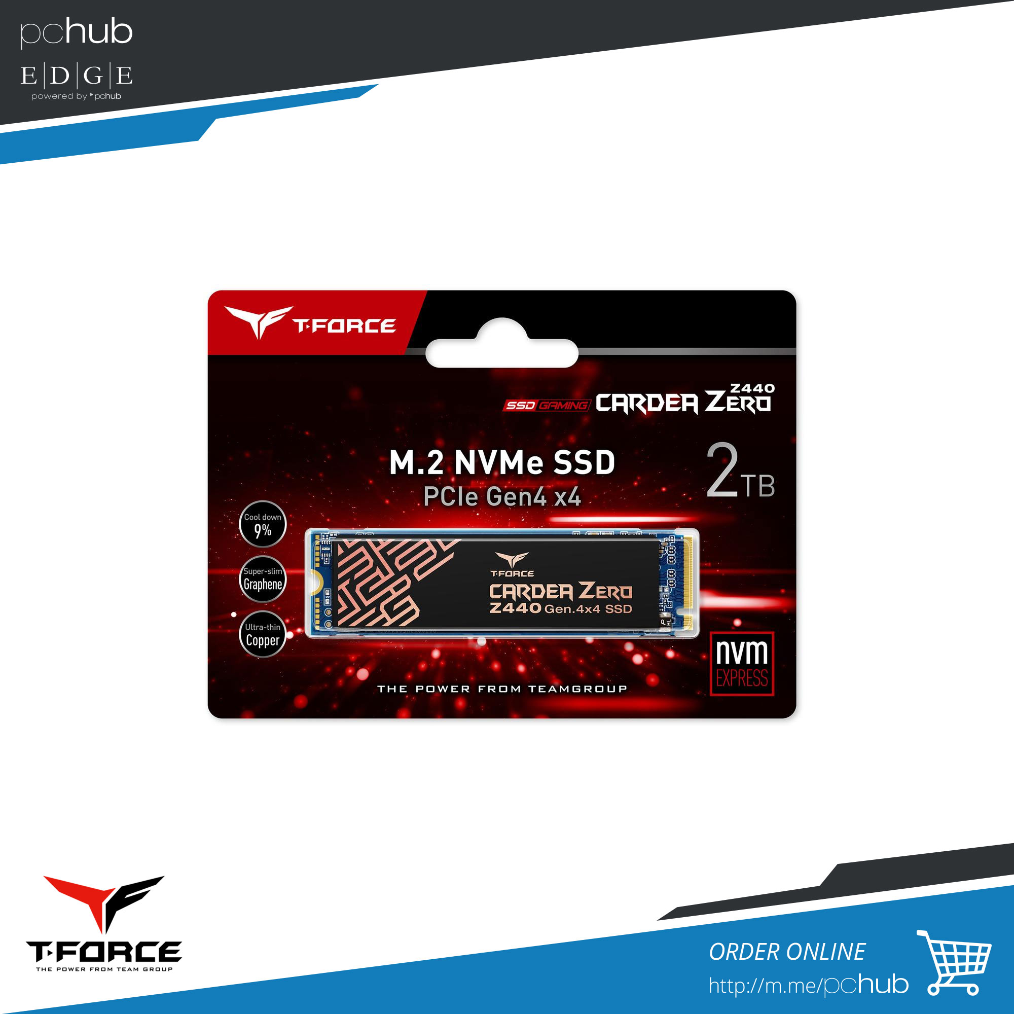 2tb Tforce Cardea Zero Z440 SSD NVMe Gen4, R|W: 5000|4000 750k|750k, pn ...