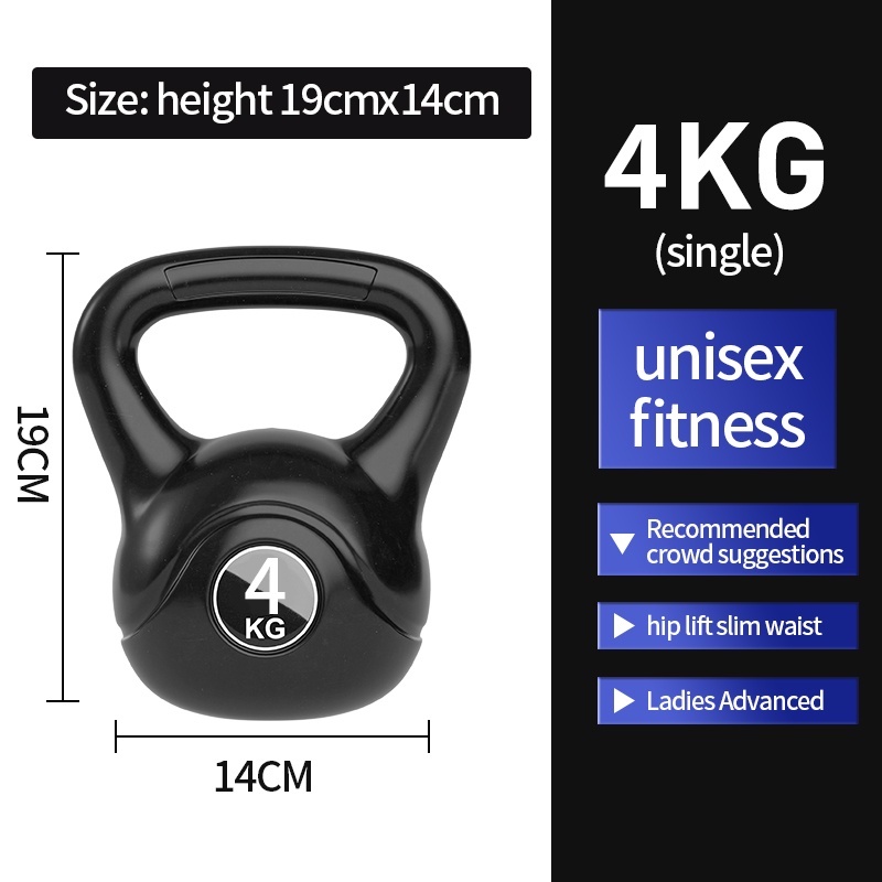 Kettlebell Set Portable 4kg/6kg/8kg/10kg/12kg/14kg Squat Fitness ...