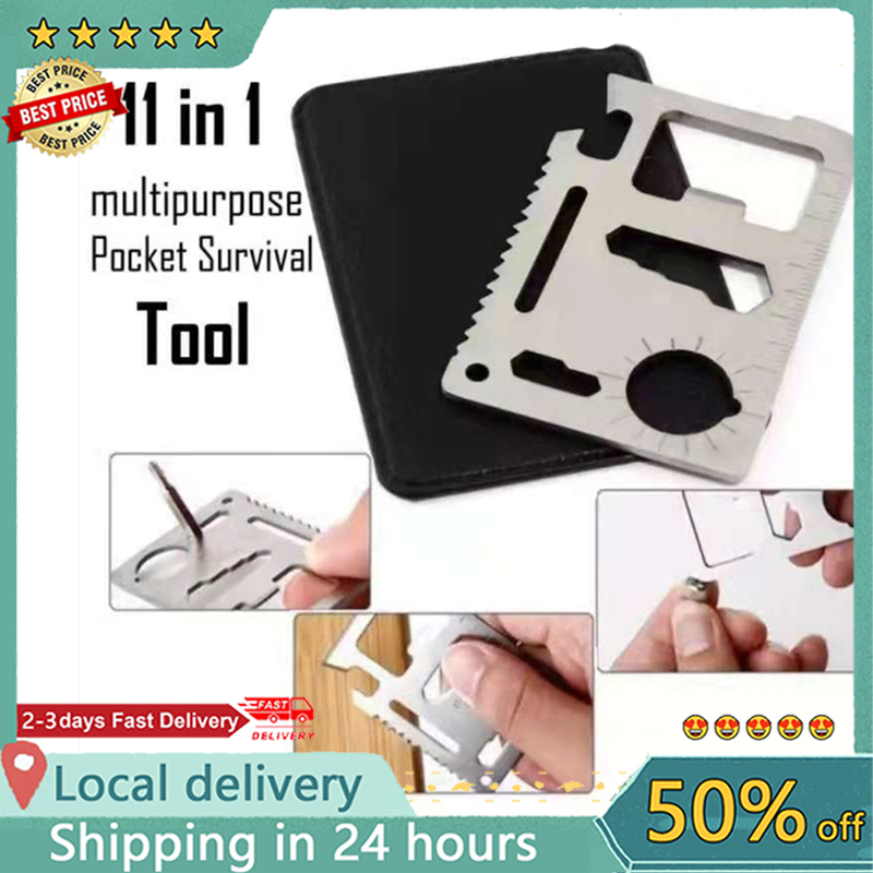 Multi-function tool card 11-IN-1 MULTI TOOL CARD SURVIVAL CREDIT CARD ...