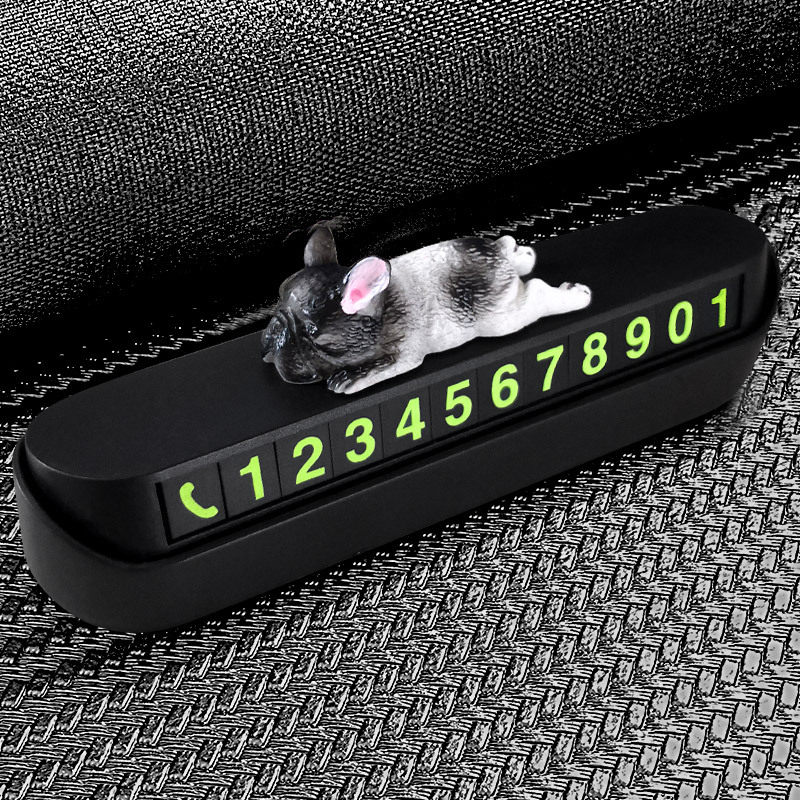 Car Temporary Parking Number Plate Cartoon Personal Creative Car Number ...