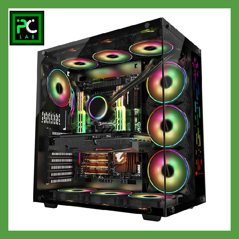 Coolman Robin 2 Dual Chamber Tempered Glass Gaming Case- Black | Lazada PH