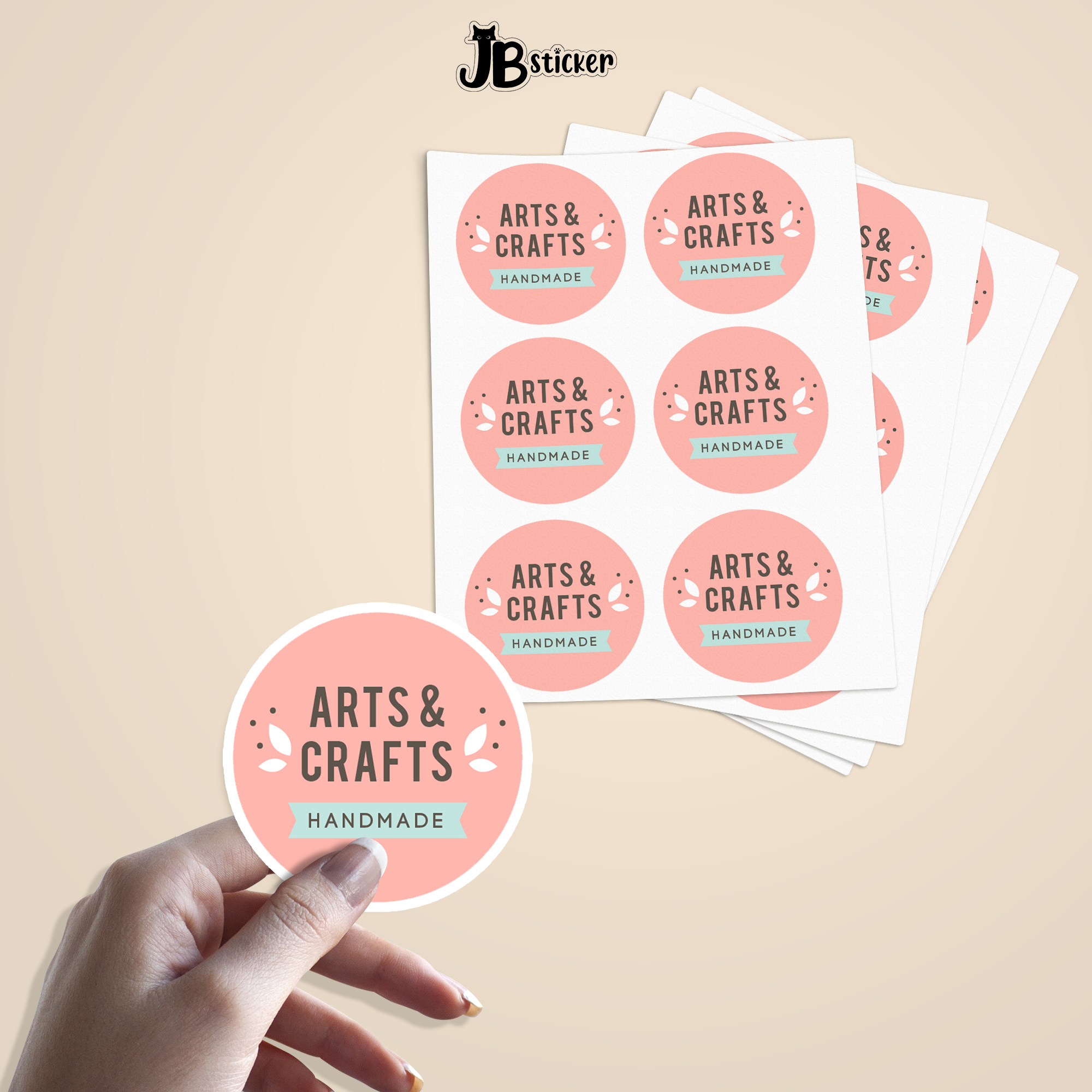 50pcs Handmade Sticker Label, Packaging Labels, Product Stickers ...