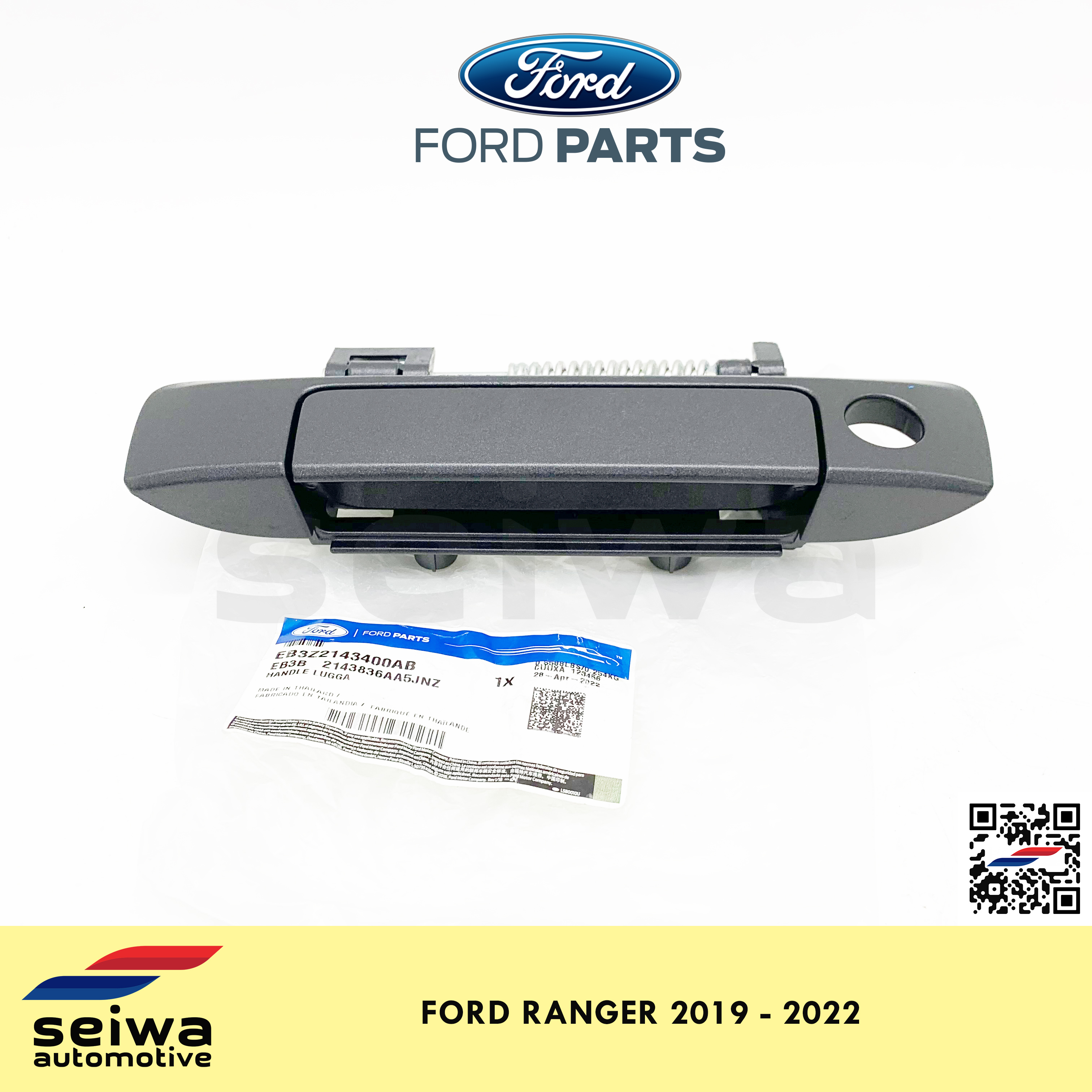 [2019 - 2022] Ford Ranger Tailgate Handle (Black) - Genuine Ford Auto ...
