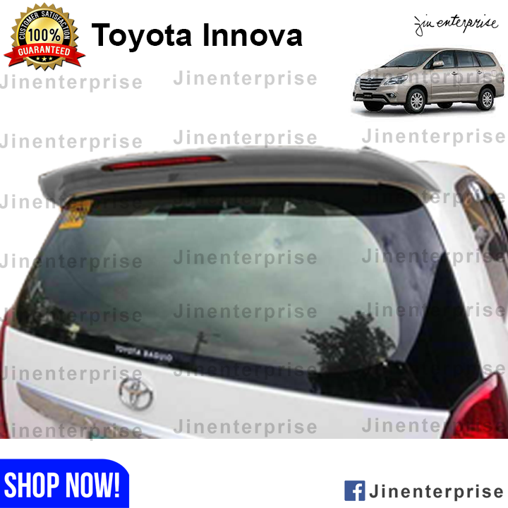 TOYOTA INNOVA 2005-2015 REAR SPOILER WITH 3RD BRAKE LIGTH | Lazada PH