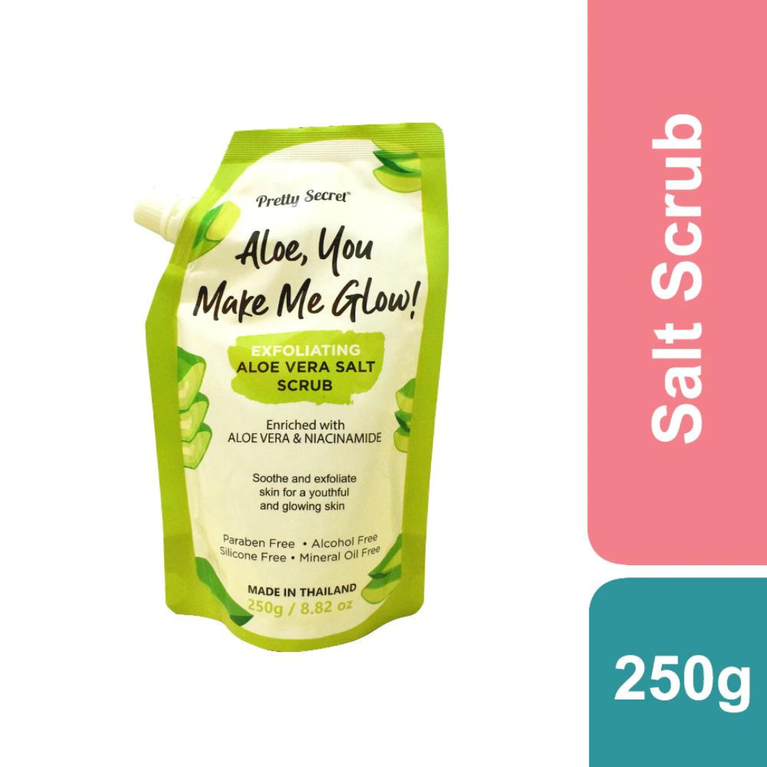 💯100% ORIGINAL Pretty secret Aloe vera salt 250g🌼🔥 soothe and exfoliate ...