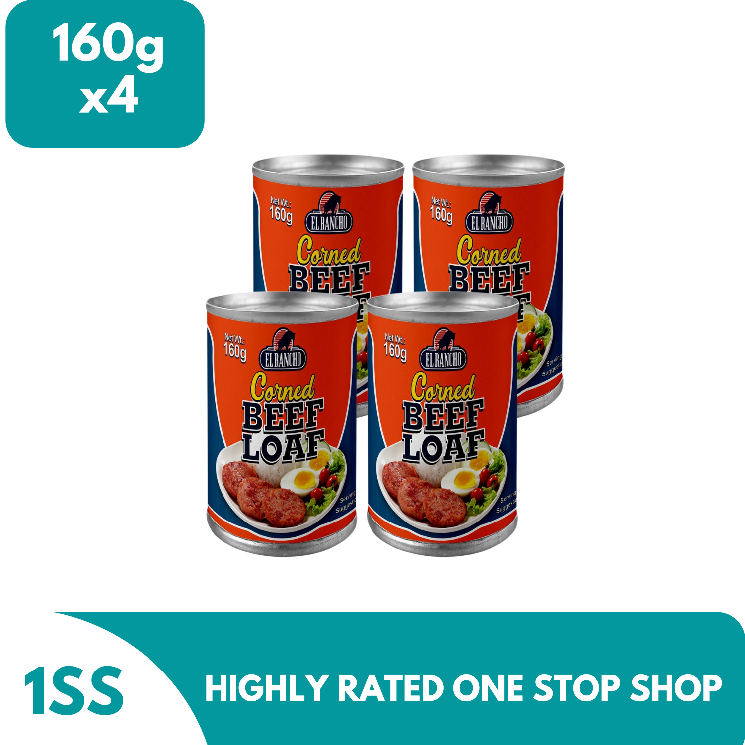 El Rancho Corned Beef Loaf 160g set of 3 | Lazada PH