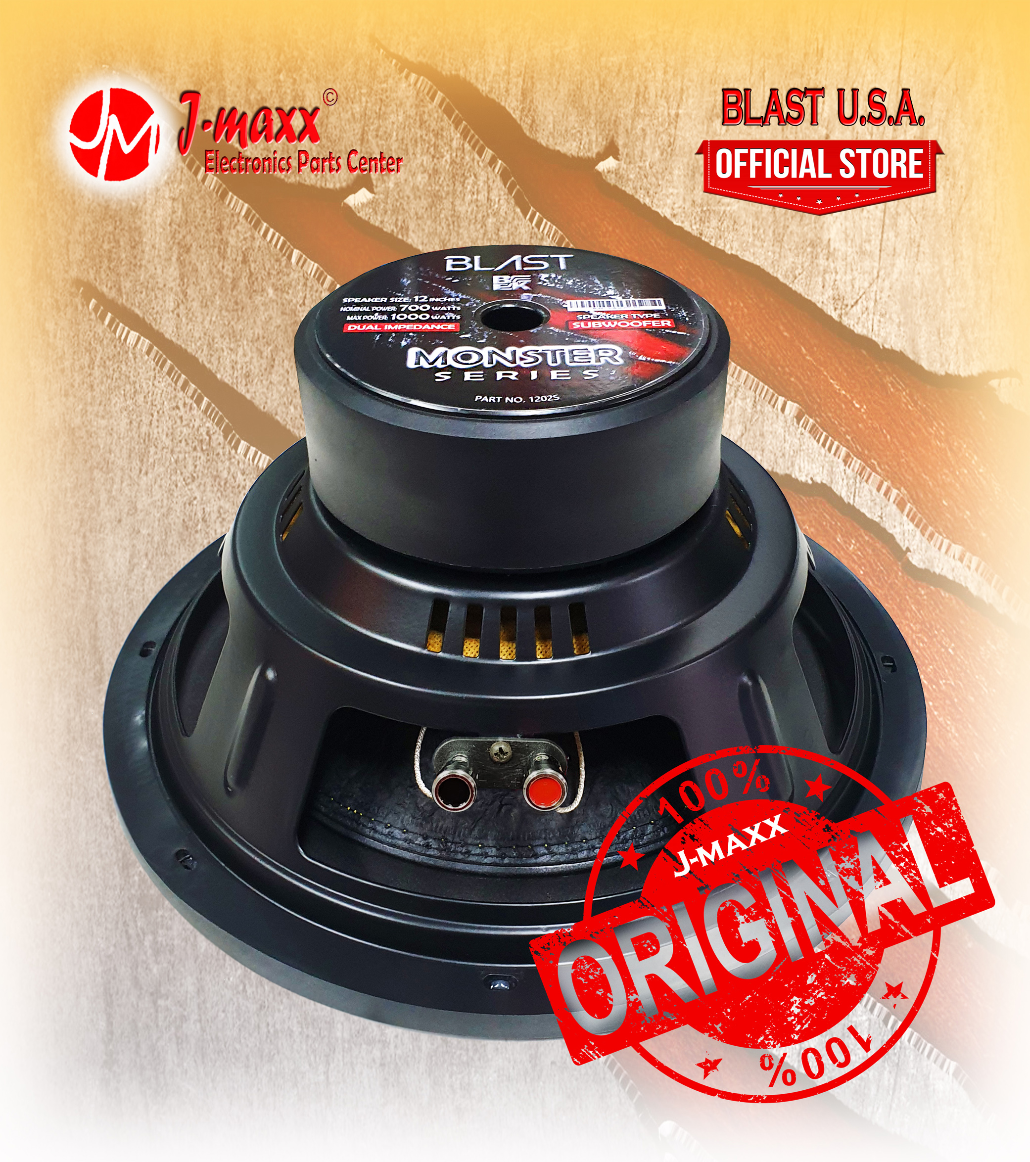 BLAST MONSTER Series Double-Magnet Subwoofer Speaker 12 inches 700W to ...