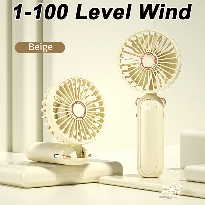 Japan Electric Mini Fan Foldable Hand-Held Cooling Fan 1-100Level ...