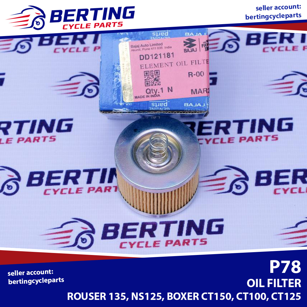 OIL FILTER Rouser 135 NS125 Bajaj Boxer CT150 CT125 Genuine DD121181 ...