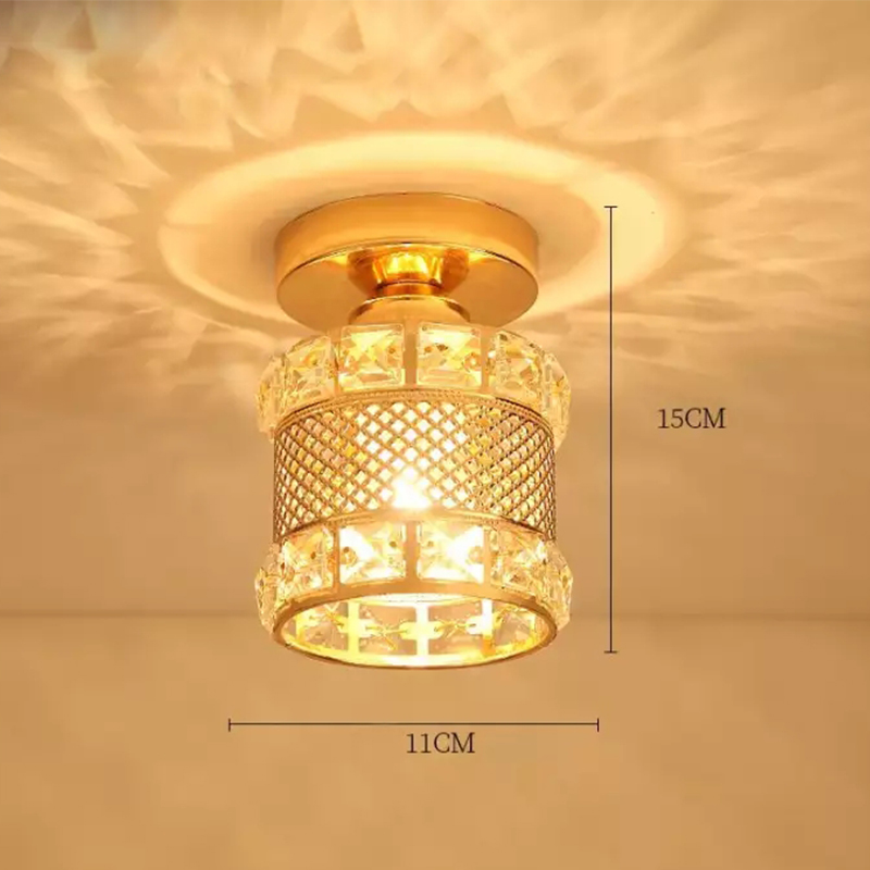 【Free Bulb】Modern Crystal Chandelier Ceiling Light Nordic Pendant Lamp ...