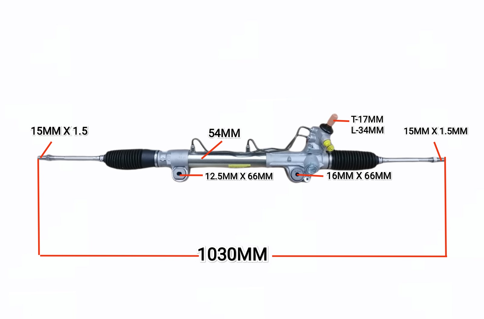 STEERING RACK & PINION ASSEMBLY TOYOTA HILUX FORTUNER 4X4 1KD 2005-2015 ...